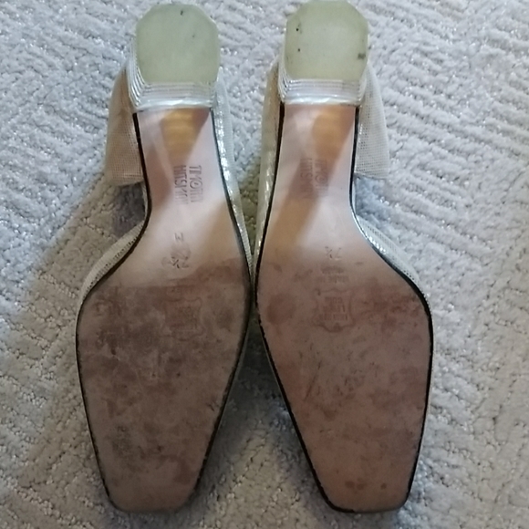 Thomas Hitman | Shoes | Vintage Timothy Hitsmsn Gold Shoes With Clear ...